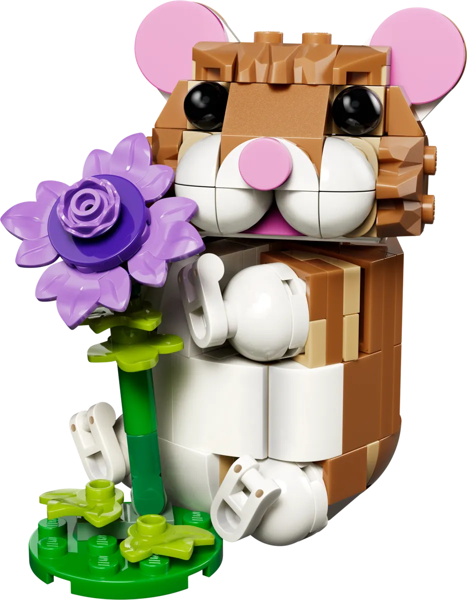 LEGO Cute Hamster with a Flower (31376) | Brick Sleuth