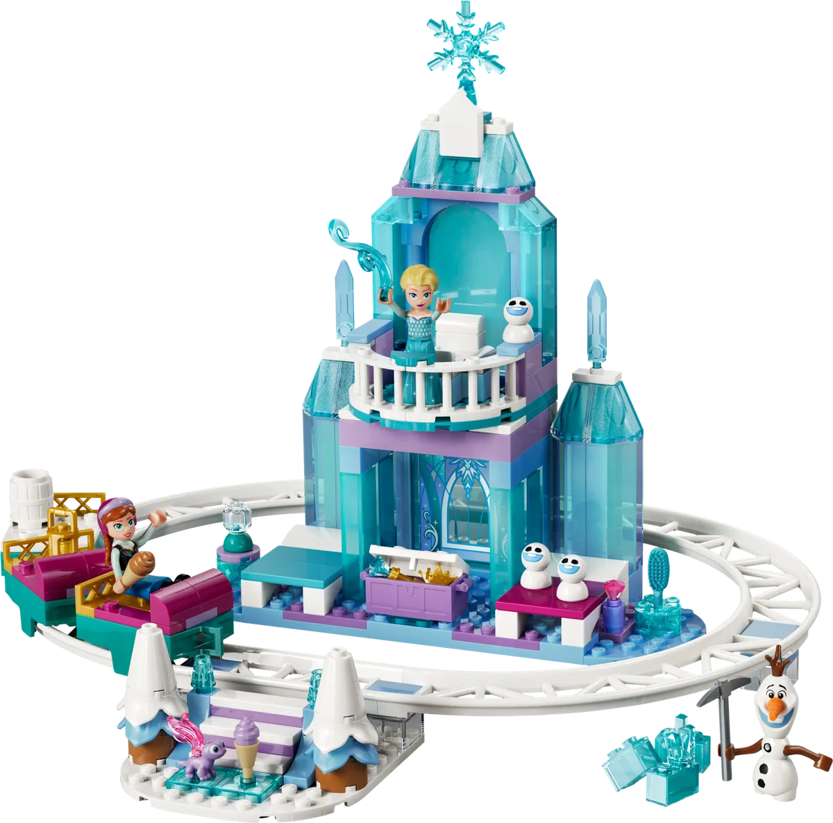 LEGO Elsa's Ice Castle & Snow Ride Adventure (43281) | Brick Sleuth